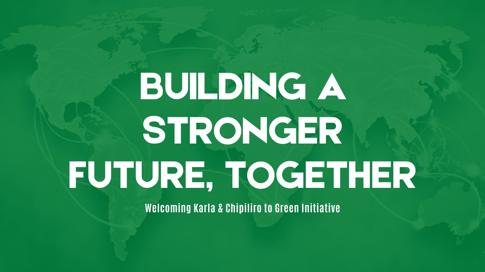 Welcoming New Leaders to Our Global Team - Green Initiative - Pou yon ...